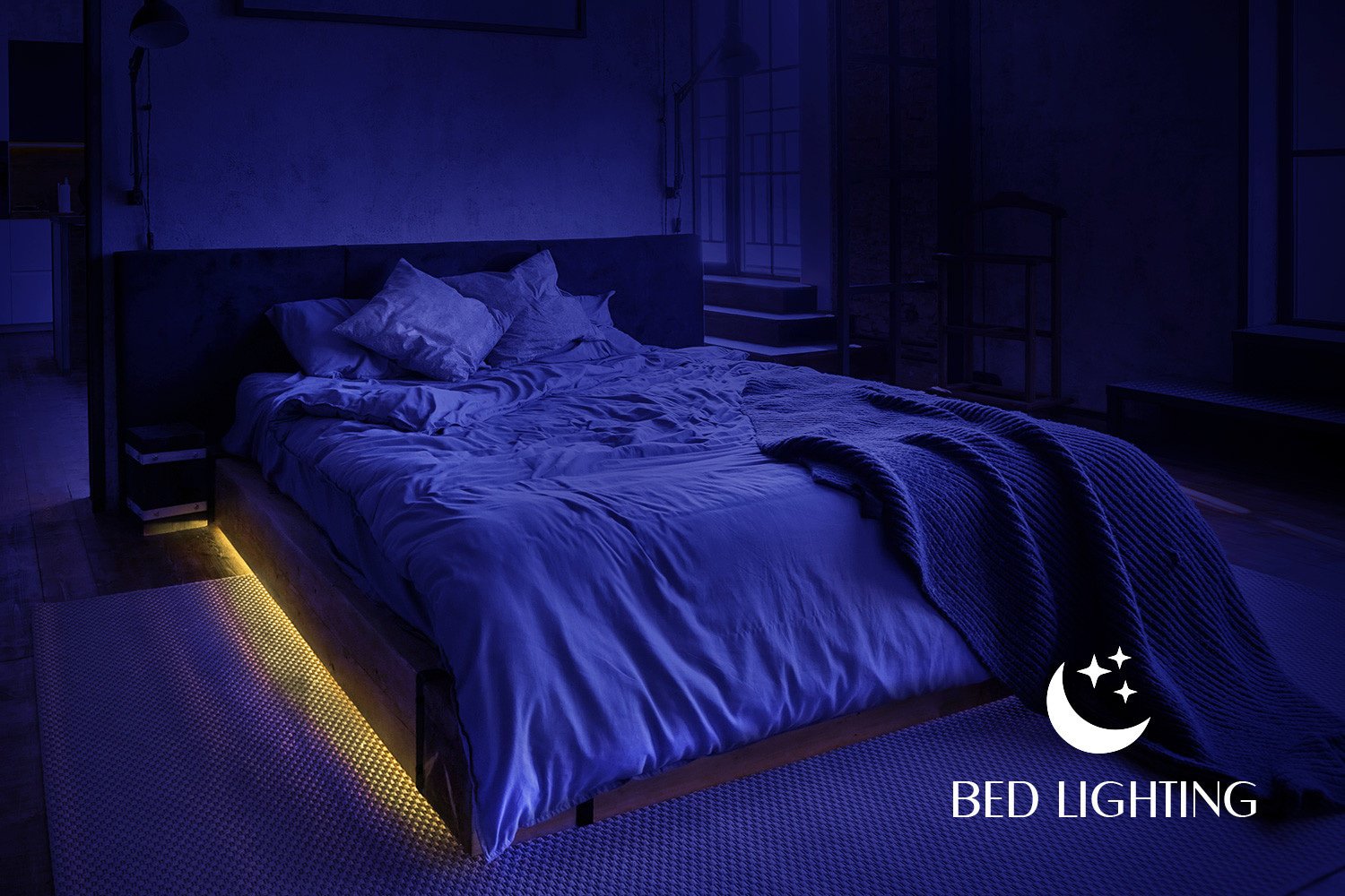 Bed lighting LED Set | Instapverlichting Bed | MegaDeal Waterbedden